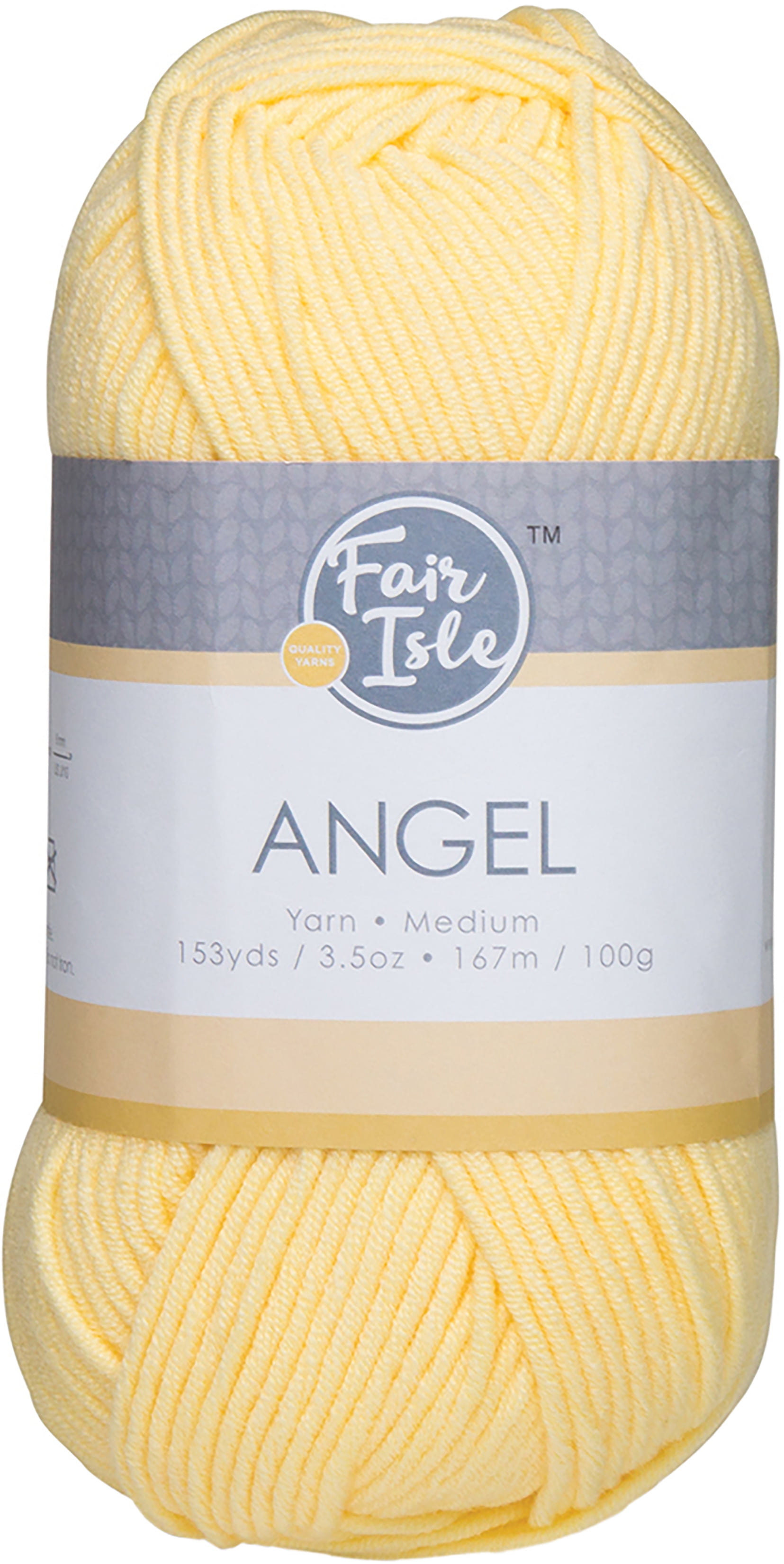 Fair Isle Angel Yarn-Butter - Walmart.com