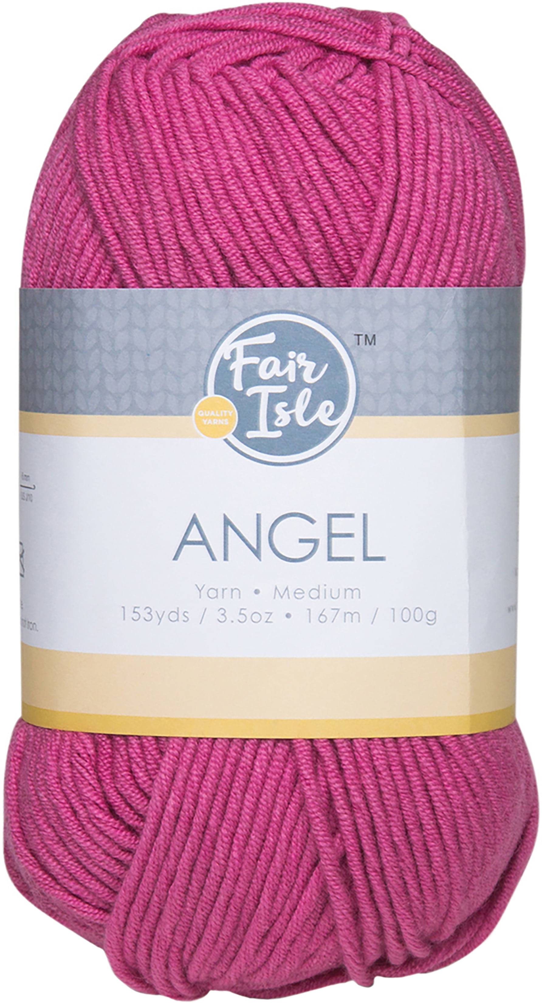 Fair Isle Angel Yarn-Rose - Walmart.com