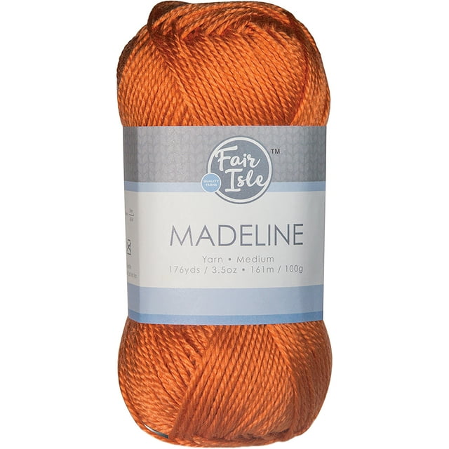 Fair Isle Madeline Yarn-Nectarine - Walmart.com
