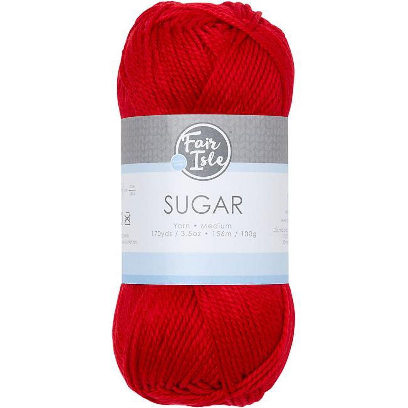 Fair Isle SU101912-6097 Red - Sugar Yarn - Walmart.com