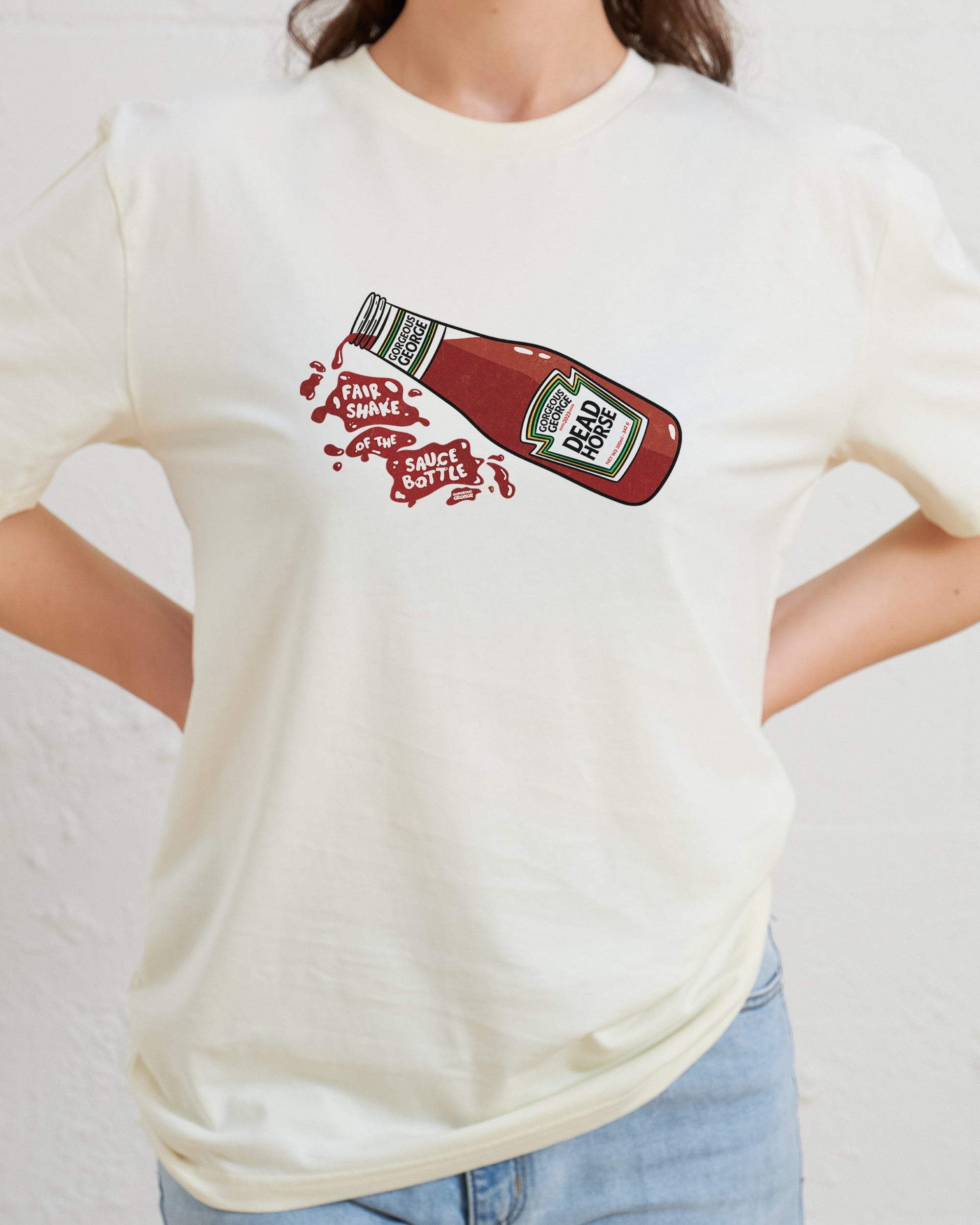 Fair Shake of the Sauce Bottle T-Shirt Australia Online White - Walmart.com