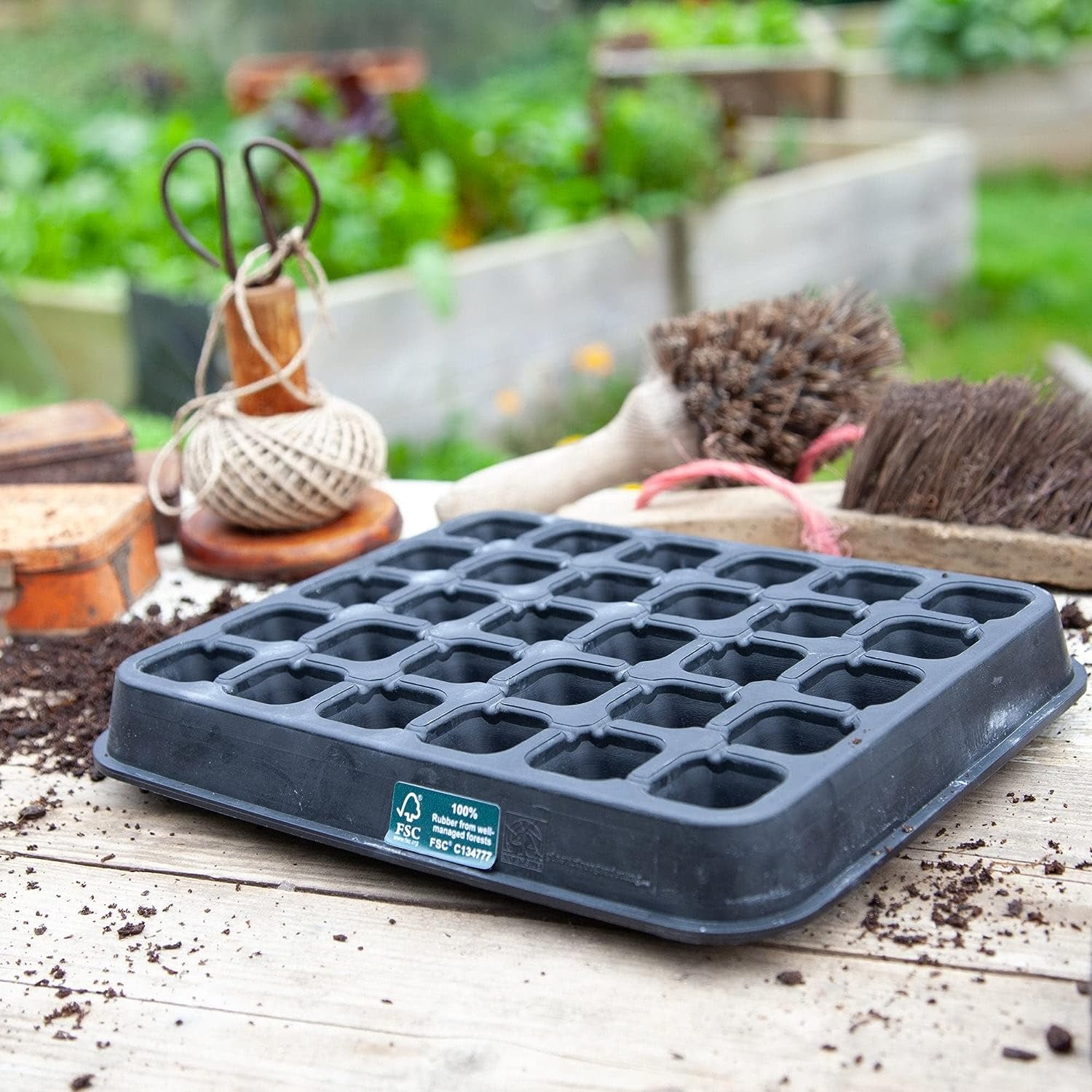 Fair Trade Plastic Free Gardening - 30 Cell Natural Rubber Seed Tray ...
