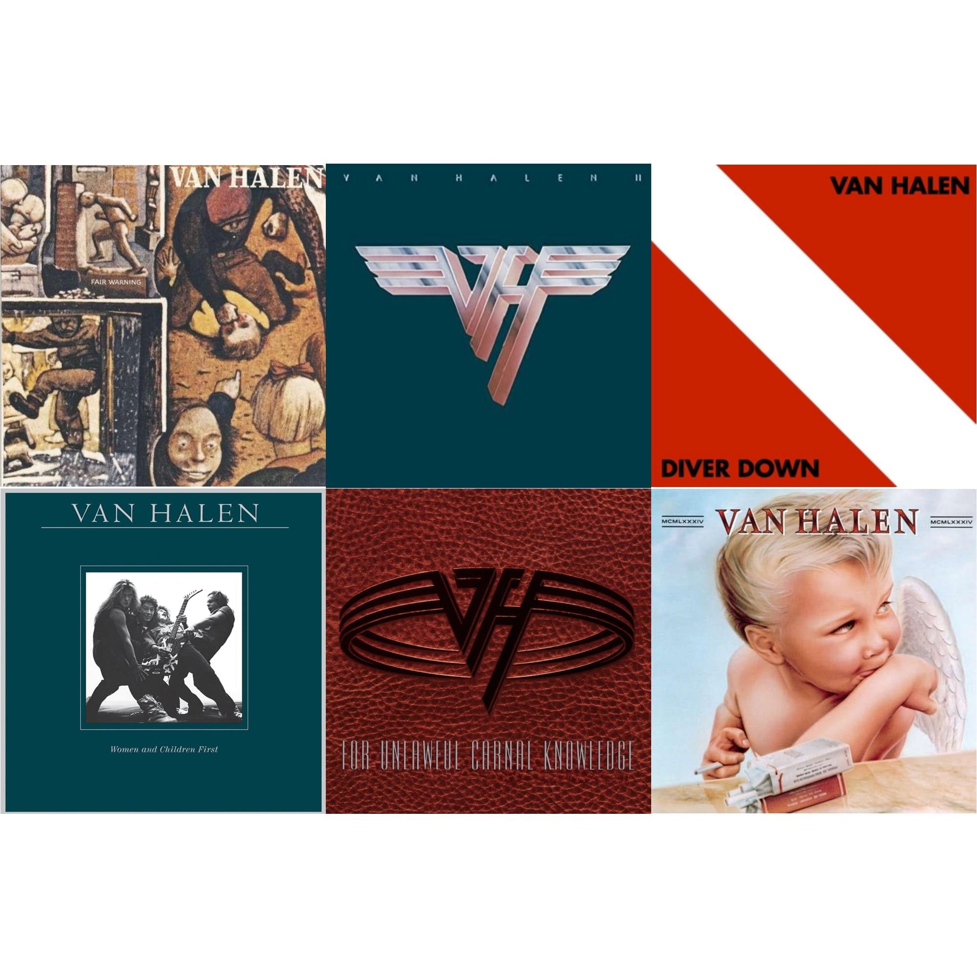 Fair Warning & Van Halen Ii (180G/Remastered) & Diver Down & Women ...