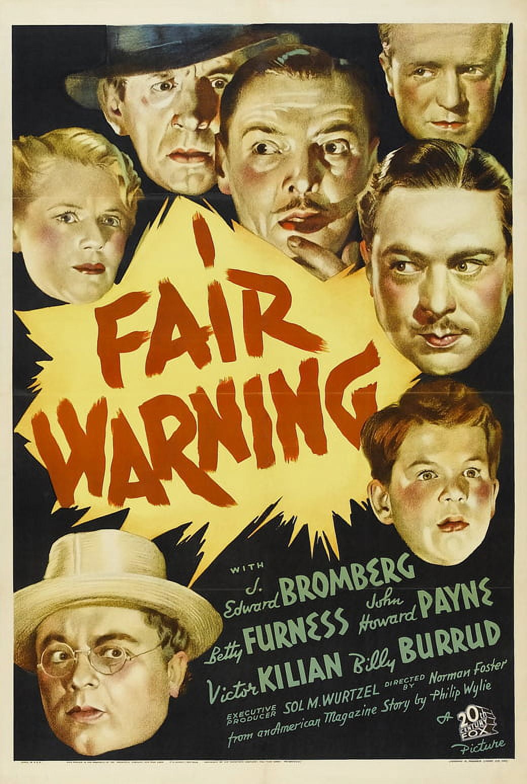 Fair Warning - movie POSTER (Style B) (27" x 40") (1930) - Walmart.com