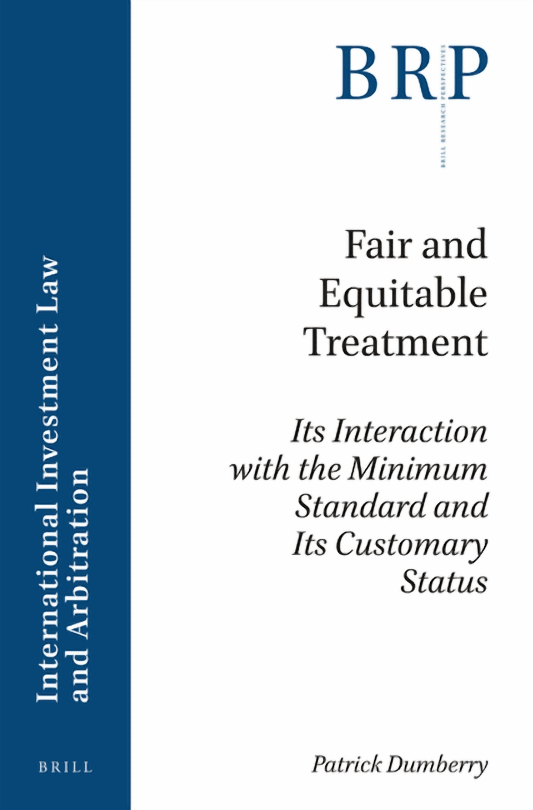Brill Research Perspectives in Internati Fair and Equitable Treatment ...