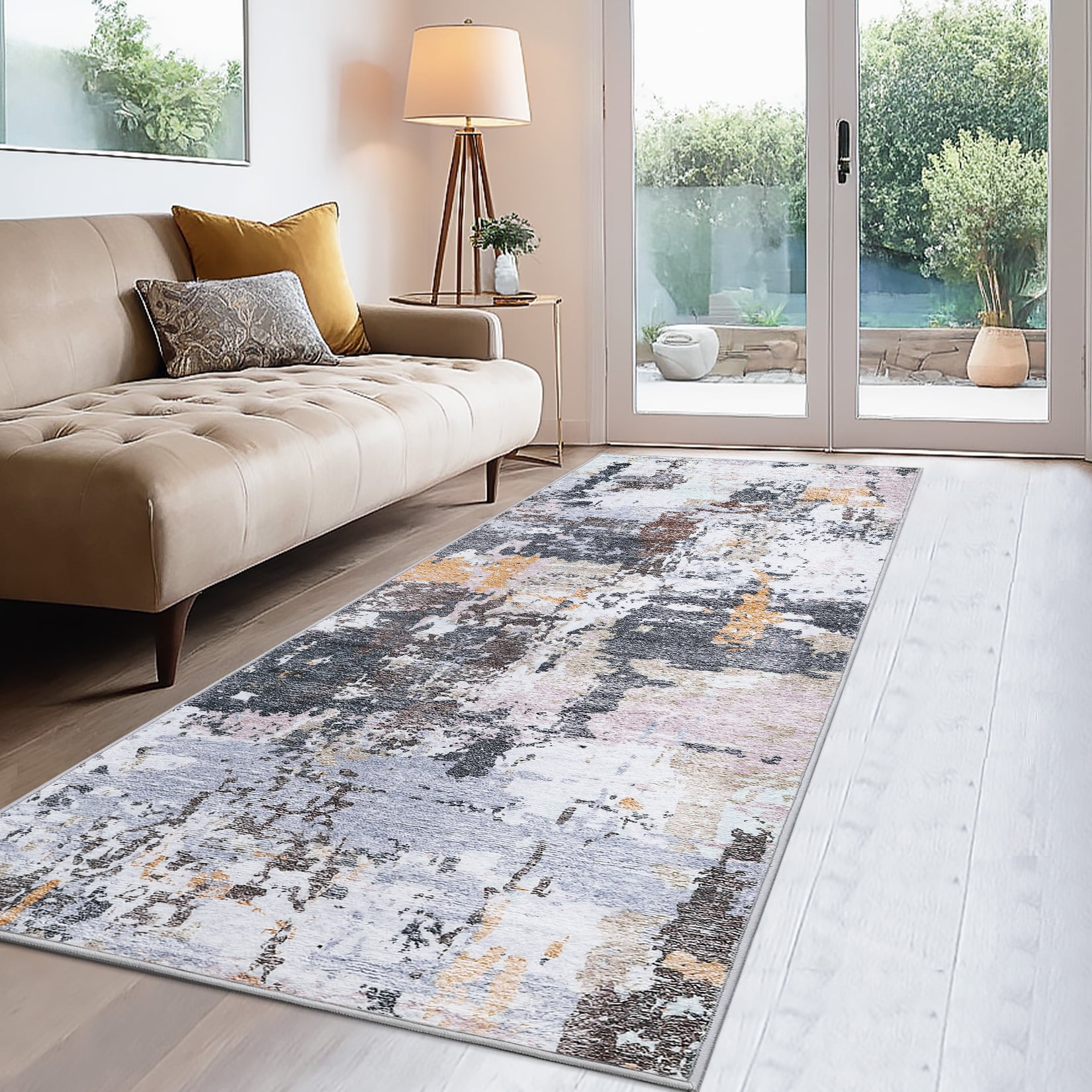 FairOnly 2'x6' Muti Color Machine Washable Runner Rugs for Hallway ...