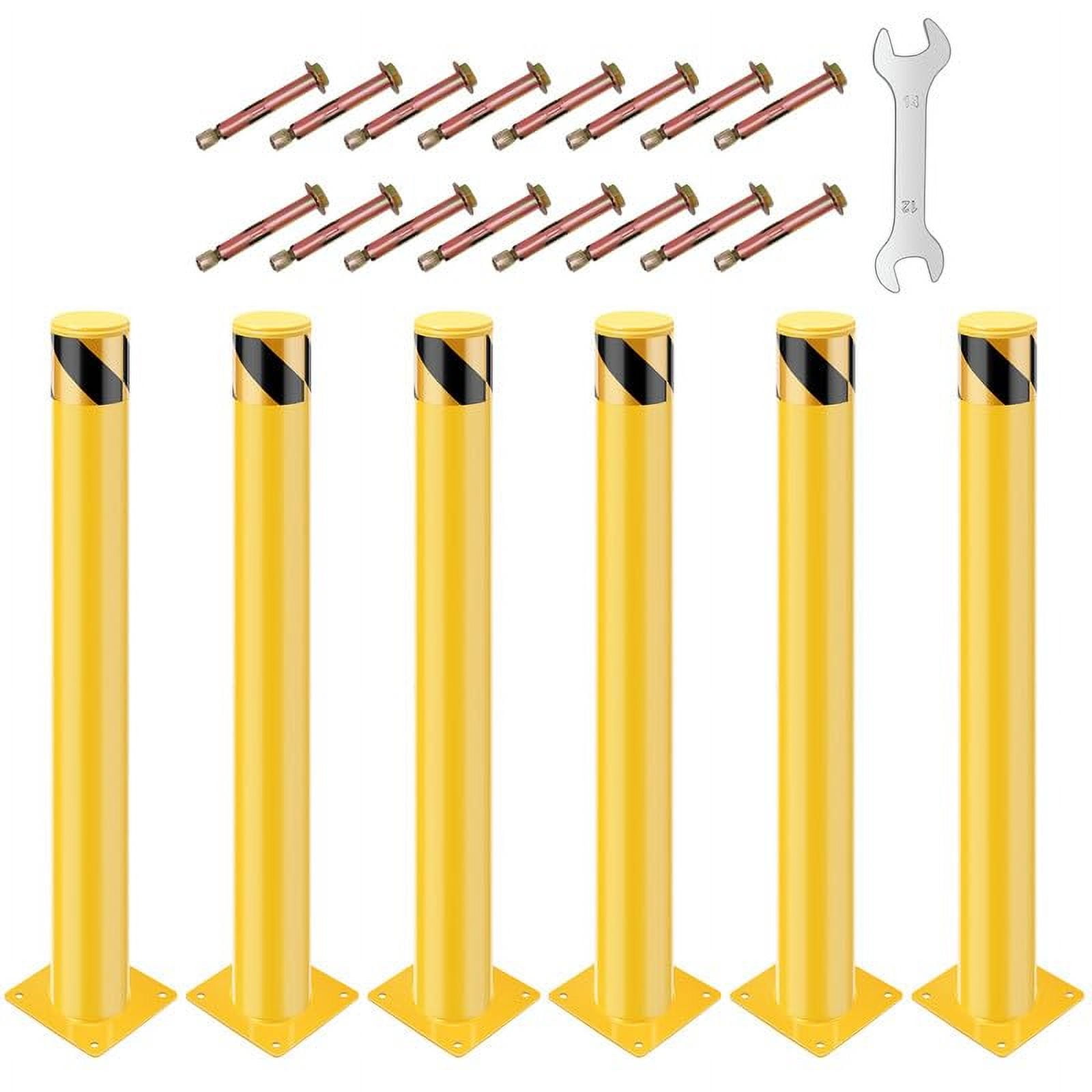 FairOnly Safety Bollard, 36x4.5 Inch Steel Bollard Post, Perfect for ...