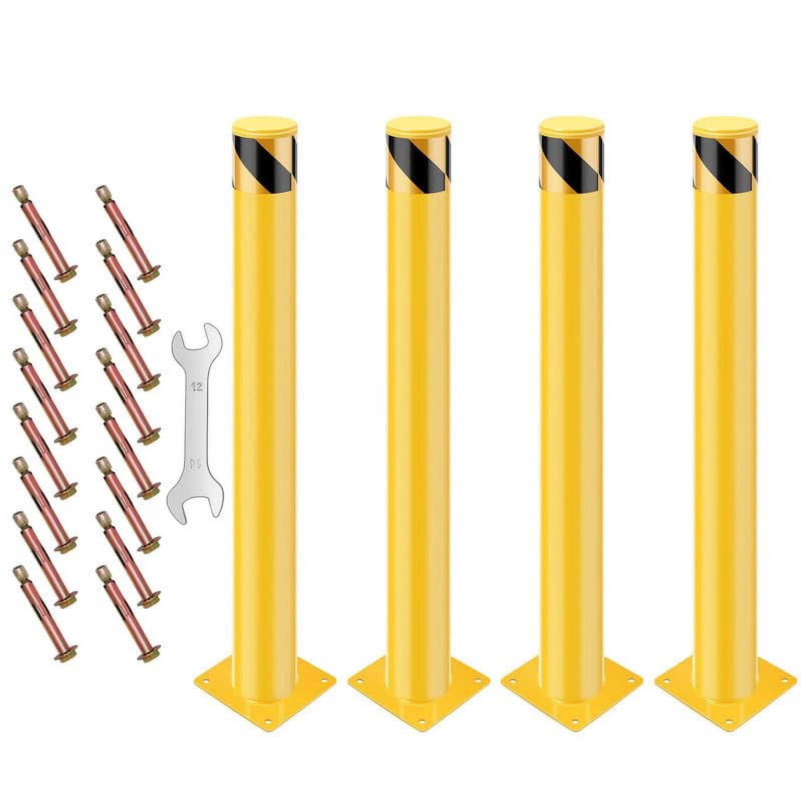 FairOnly Safety Bollard, 42x4.5 Inch Steel Bollard Post, Perfect for ...