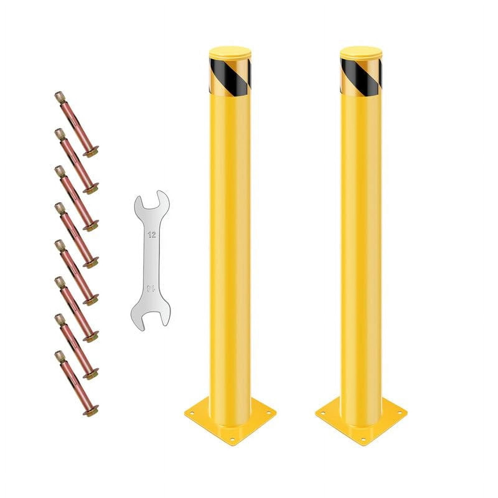 FairOnly Safety Bollard, 48x4.5 Inch Steel Bollard Post, Perfect for ...