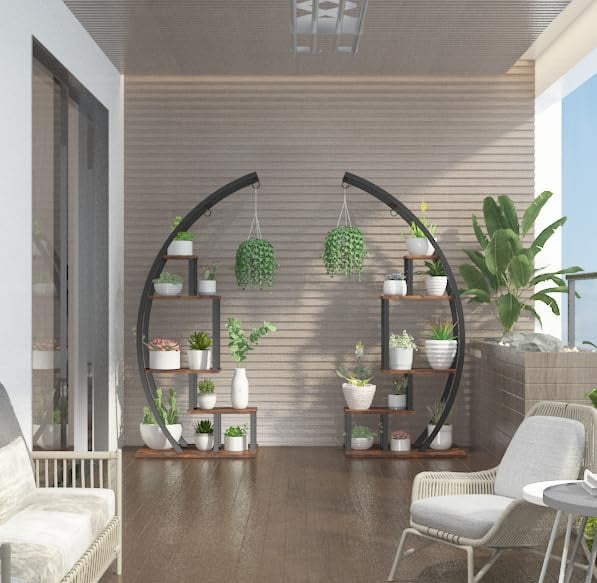 FairOnly Stand Indoor Clearance, 5 Tier Tall Metal Large Stands, 2 Pack ...