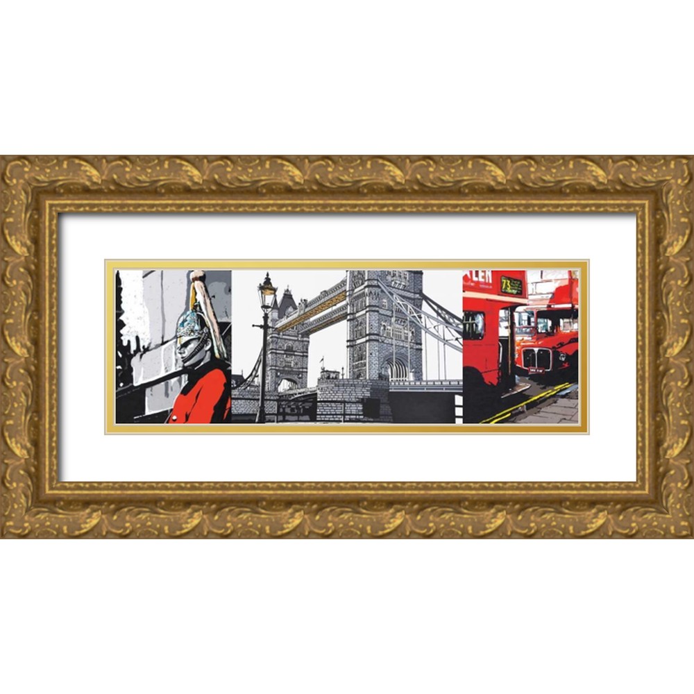 Fairbrother, Jo 24x11 Gold Ornate Wood Framed with Double Matting ...