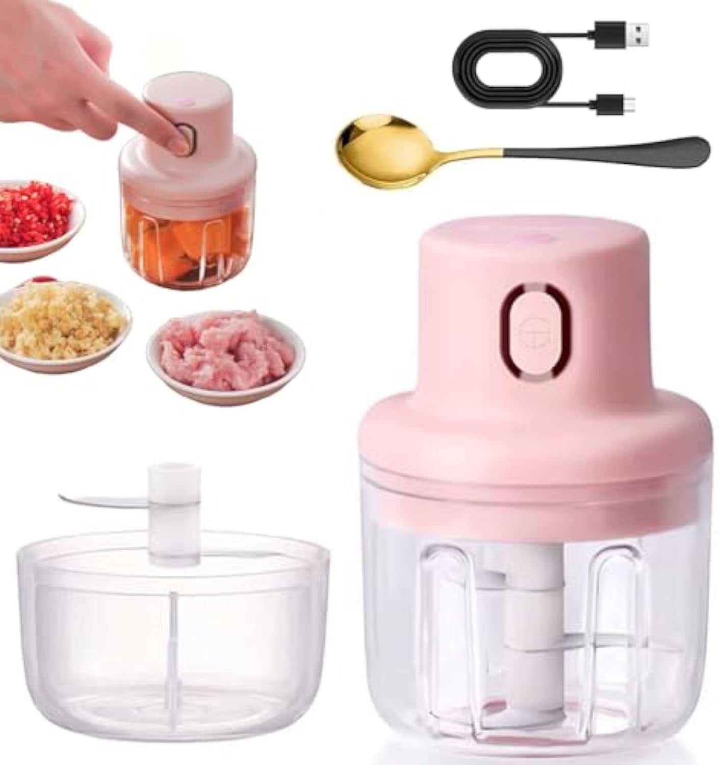 Fairfaction Wireless Food Chopper, Fairfaction Food Chopper, Portable ...