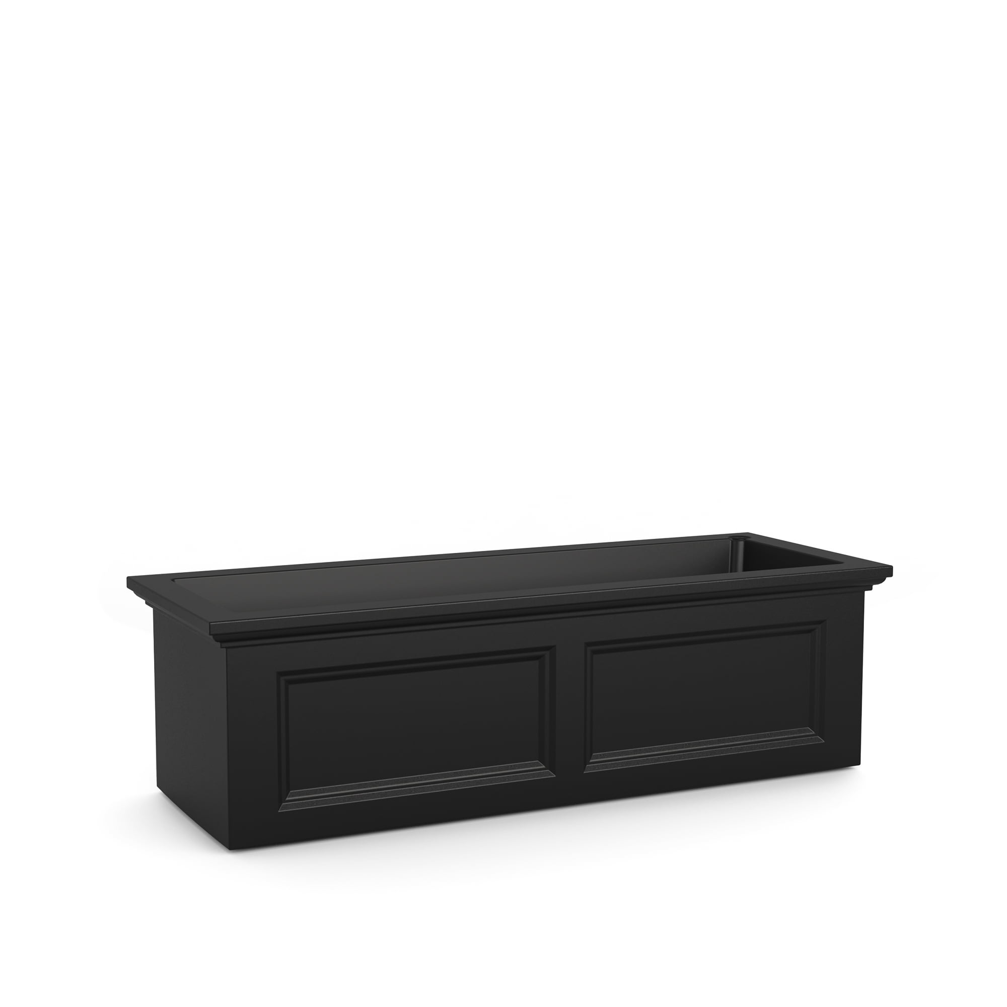 Mayne Fairfield 48" x 18" x 14" Rectangle Black Self Watering Garden ...