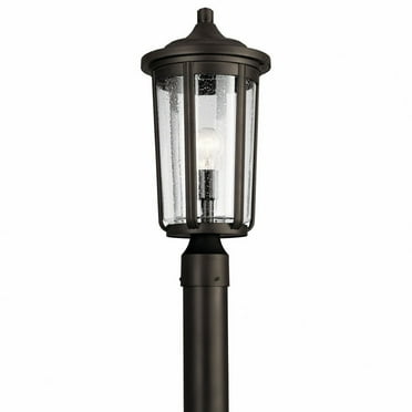 Mayne Signature Traditional Plastic Lamp Post with Mount in White ...