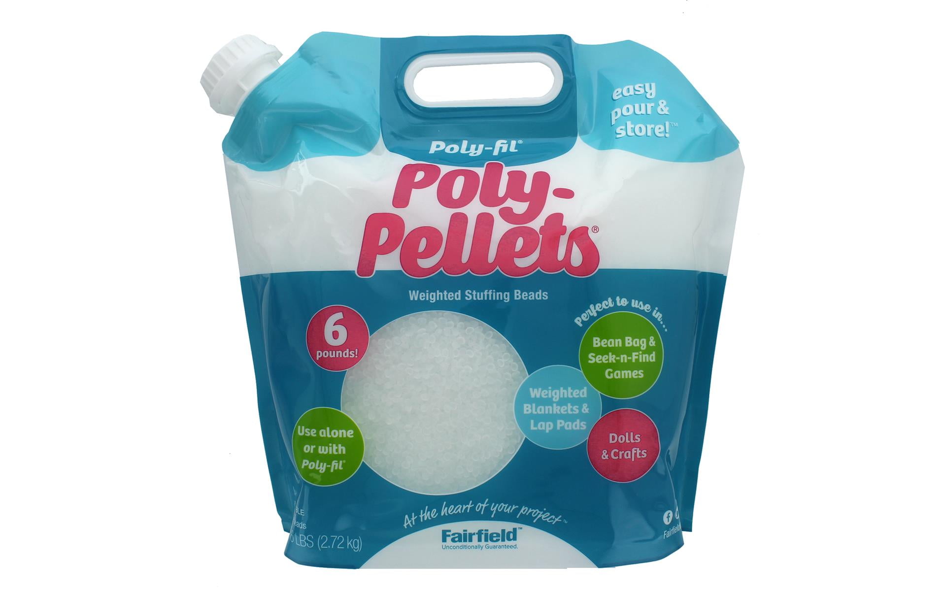 Free Shipping! Fairfield Poly-Fil Poly-Pellets 6 Pound Bag, Weighted ...