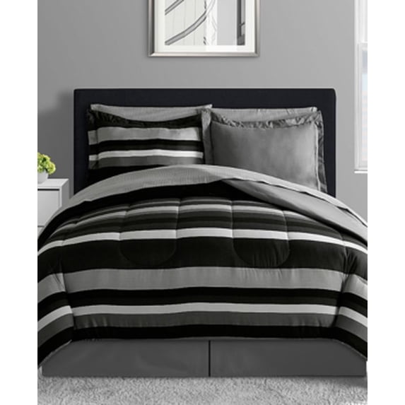 Fairfield Square Collection Austin 8-Pc. Reversible Comforter & Bed ...