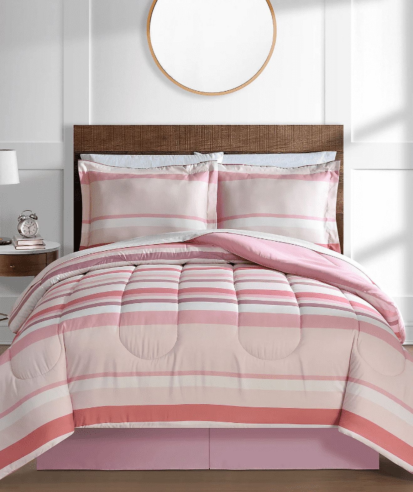 Fairfield Square Collection Austin Stripe/Solid Reversible 8 Pc ...