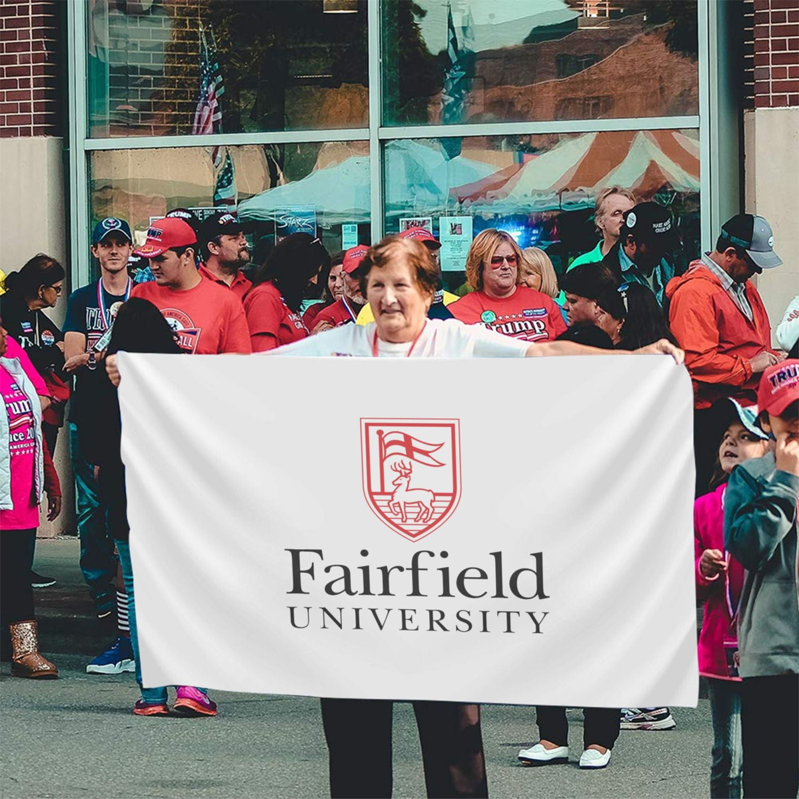 Fairfield University Logo Banner Breeze Flag Outdoor Flags Home Flag ...