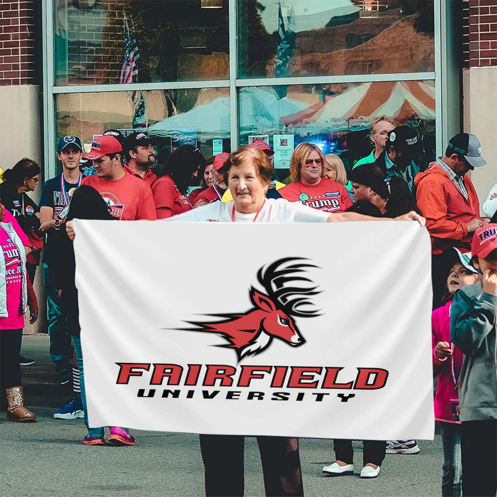 Fairfield University Logo Flag 3x5ft, Home Garden Flag, Suitable For ...