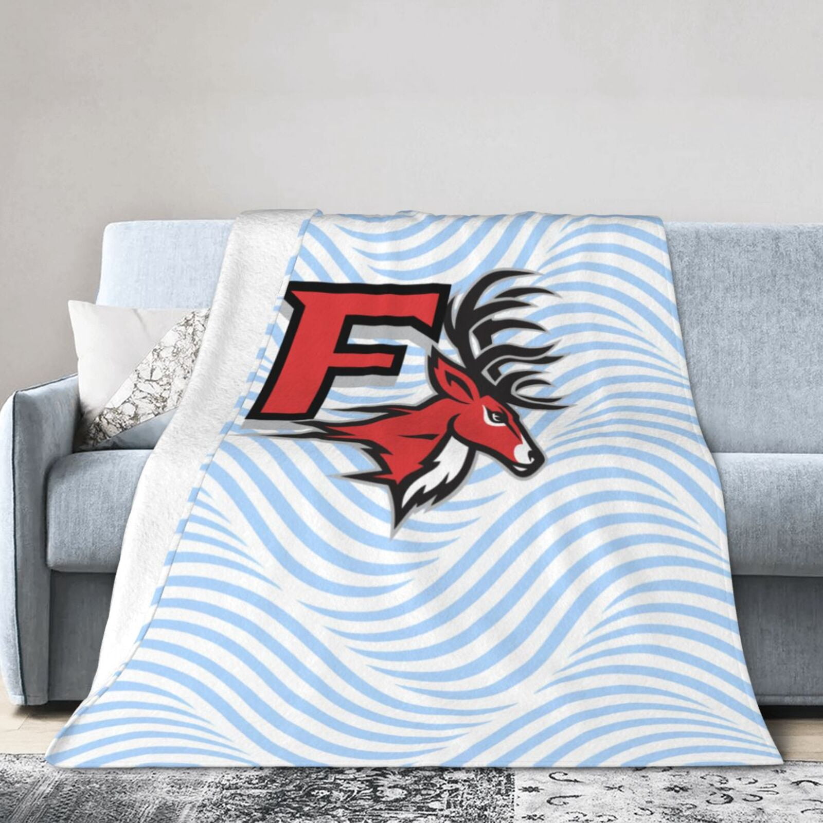 Fairfield University Logo Fleece Blanket, Very Soft Microfiber Flannel ...