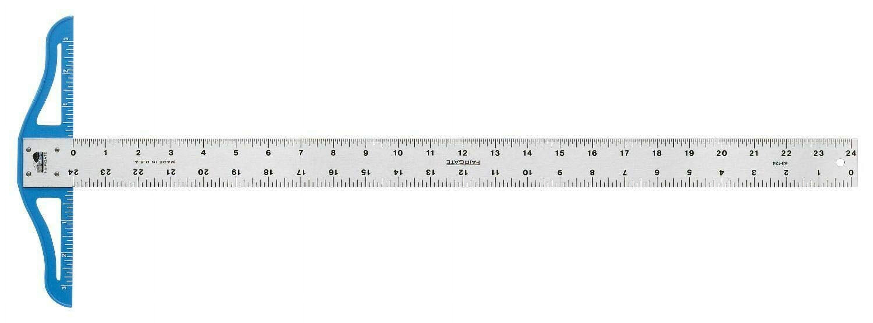 Fairgae 24" Aluminum -Square bar Ruler #fg63-124 Ruler, Read in inch ...