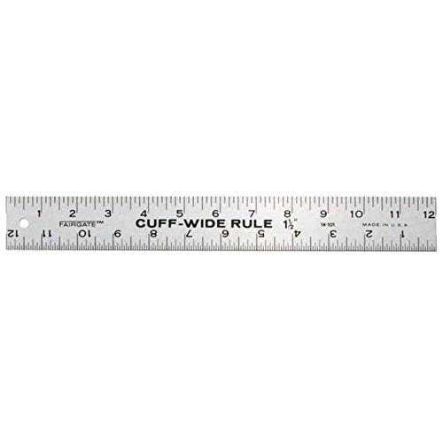Fairgate Cuff Wide Rule 1-12inch X 12inch, 14-101 Cuff-Width Ruler(FG14 ...