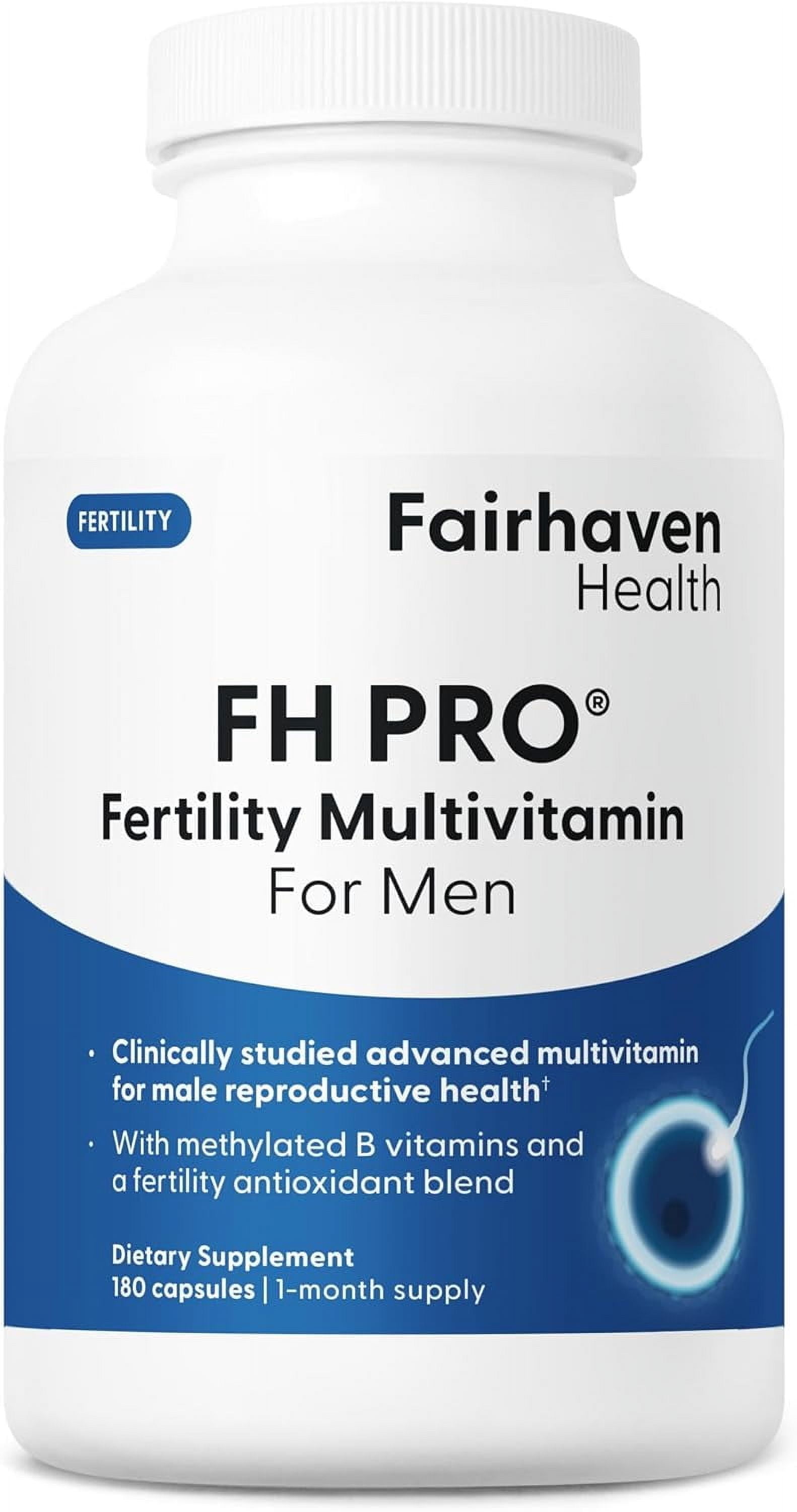 Fairhaven Health FH Pro for Men Fertility Supplement, Clinical Grade ...