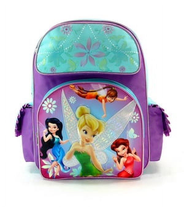 Disney's Tinkerbell Backpack - Large School Bag for Kids with Multiple ...