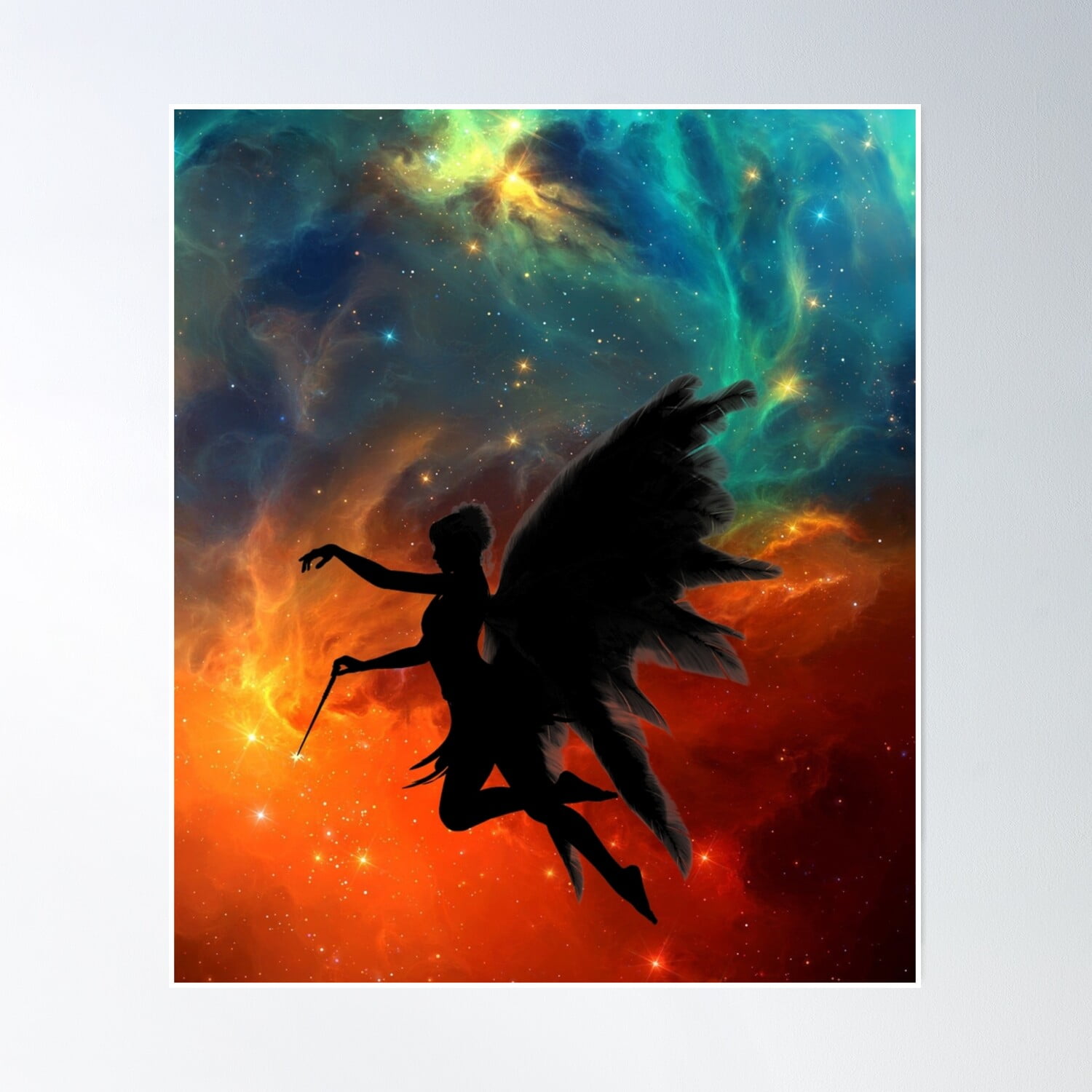 Fairies In The Sky Poster Wall Art, Modern Wall Decor, 24x36 UNFRAMED ...