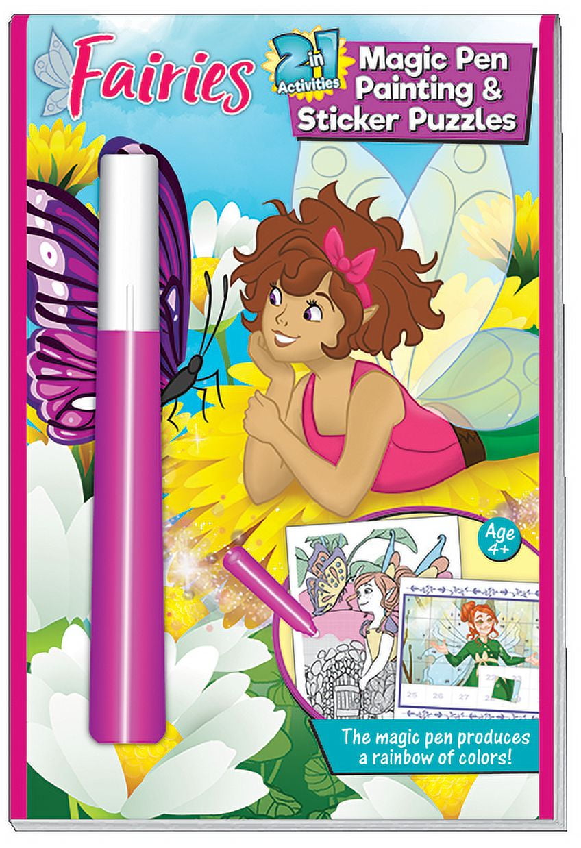 Fairies - Magic Pen Painting W Sticker Puzzles / Lee Publications ...