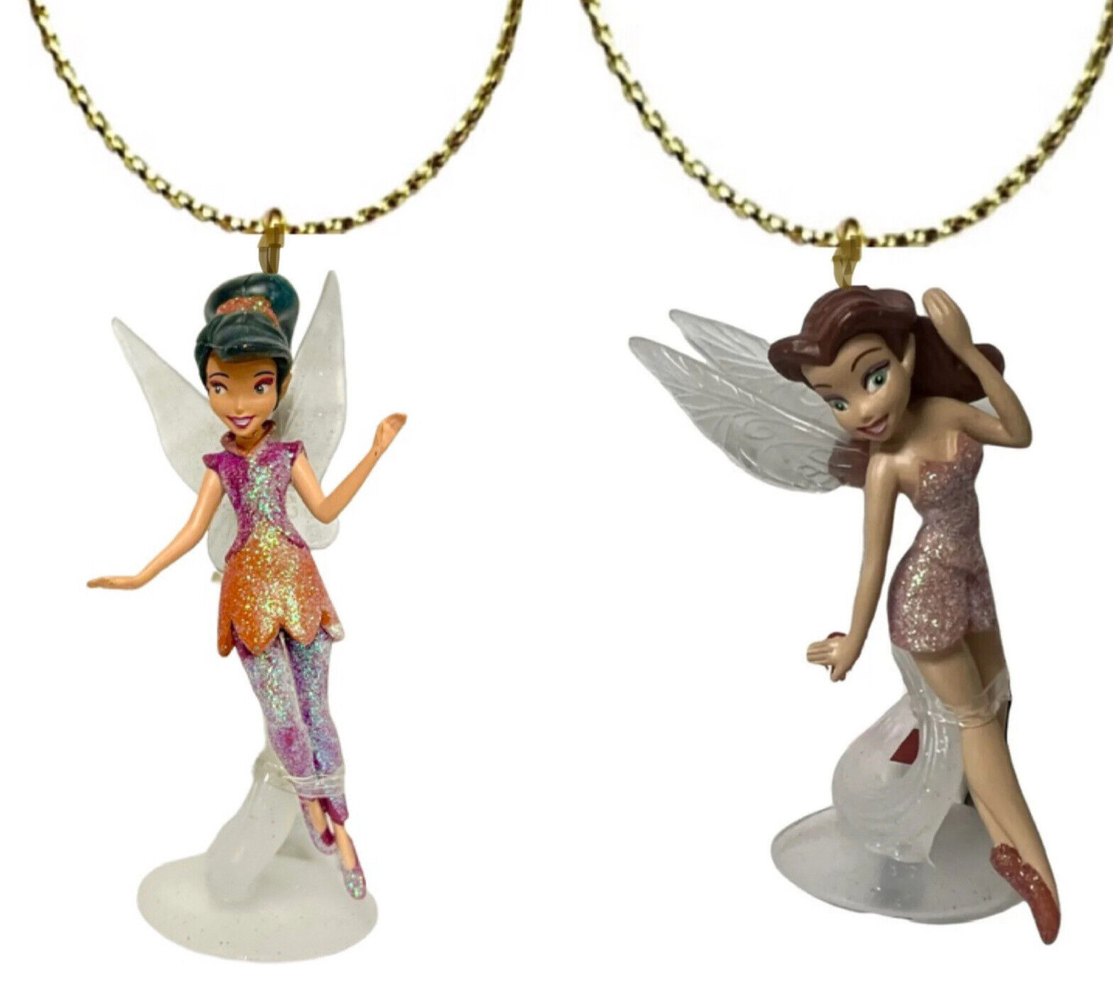 Fairies Rosetta & Vidia Ornament PVC Figure Figurine Flying Charm ...