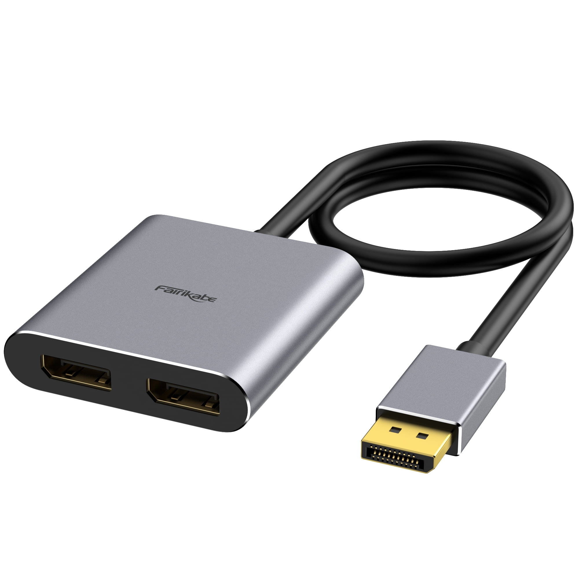 4K60Hz Dual DisplayPort Splitter Adapter, MST DP 1 in 2 Out for Dual ...