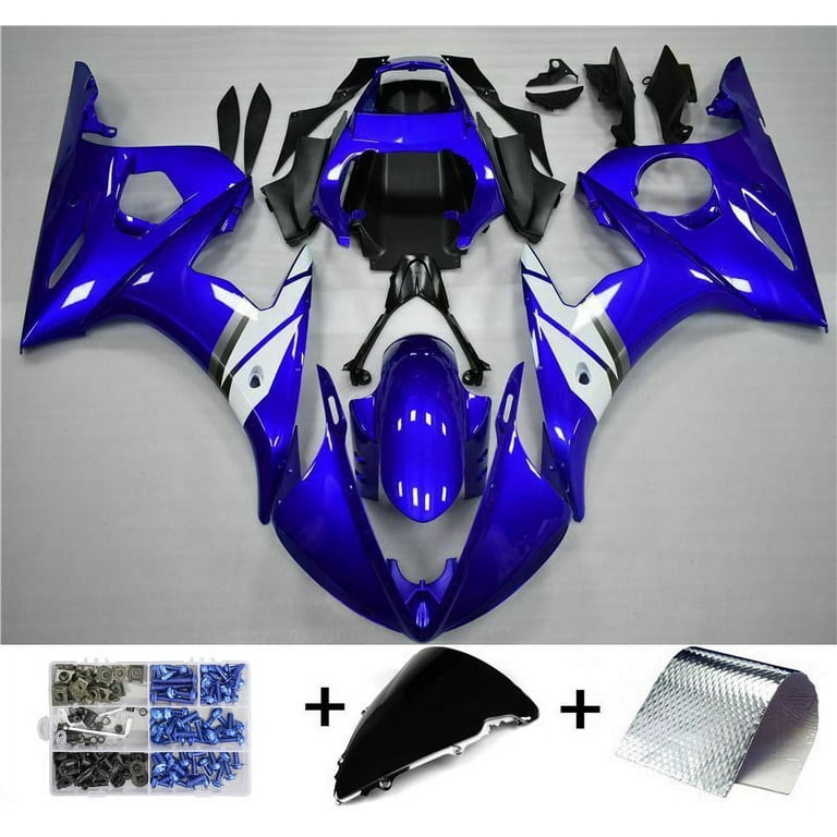 Yamaha R6 Blue And White