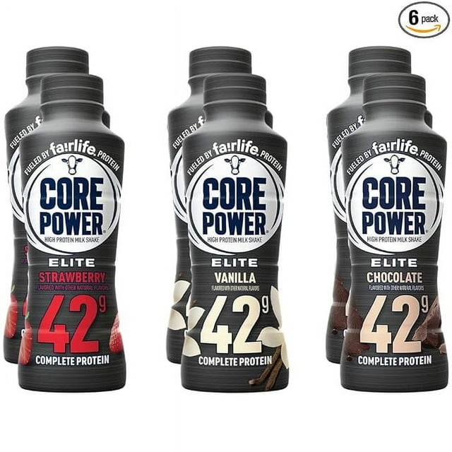 Fairlife Core Power Elite 42g High Protein Milk Shakes Variety Pack 6 ...