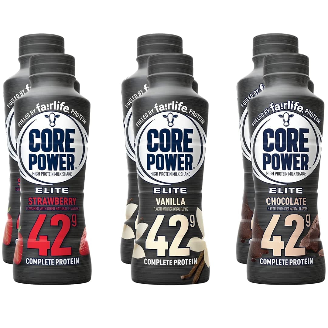 Core Power High Protein Milk Shakes 42g with Complete Amino Acids, 6 ...