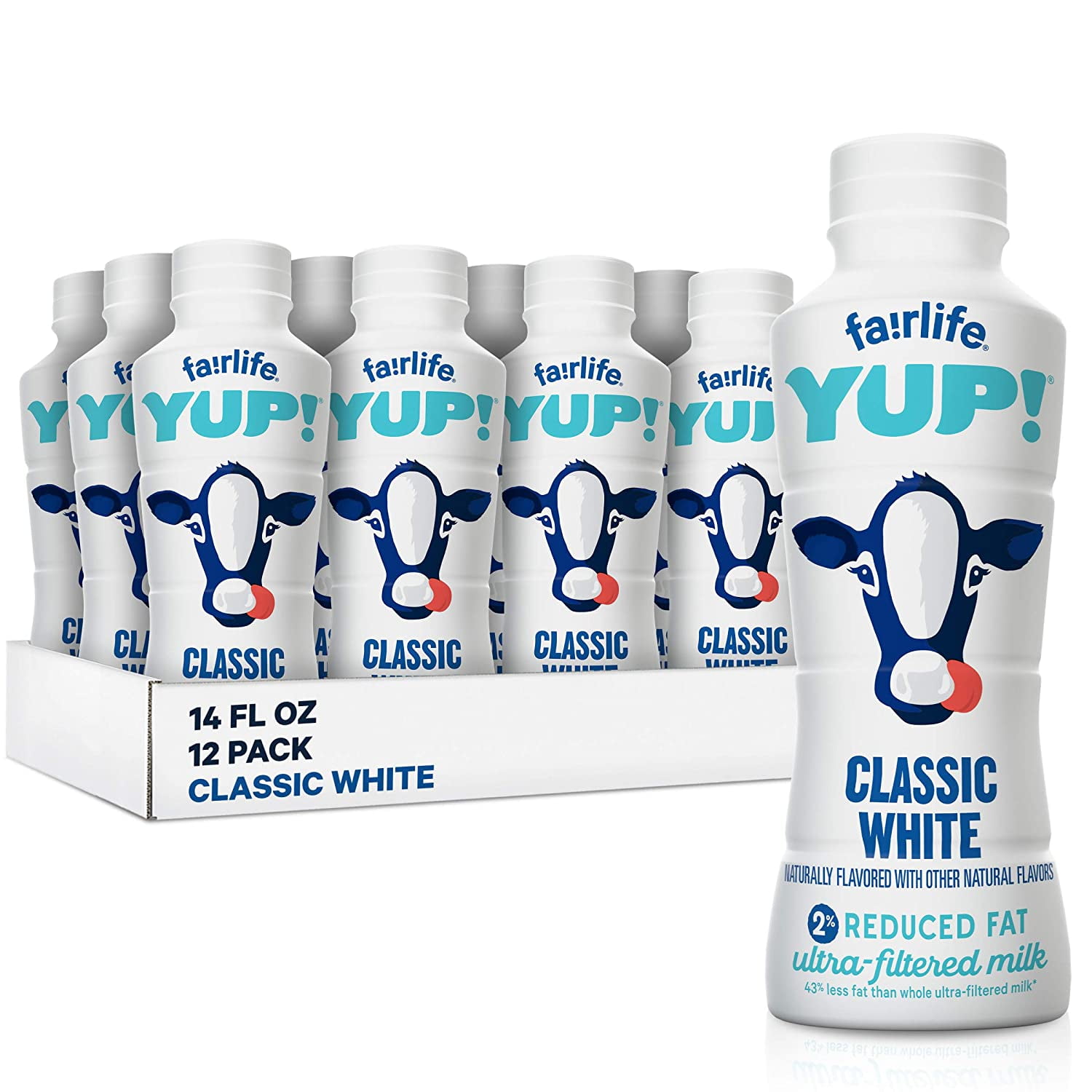 fairlife Low Fat Ultra-Filtered Milk, Classic White, 14 Fl Oz, Pack of ...