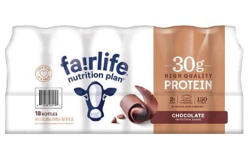 Fairlife Nutrition Plan, 30g Protein Shake, Chocolate, 11.5 fl oz, 18 ...