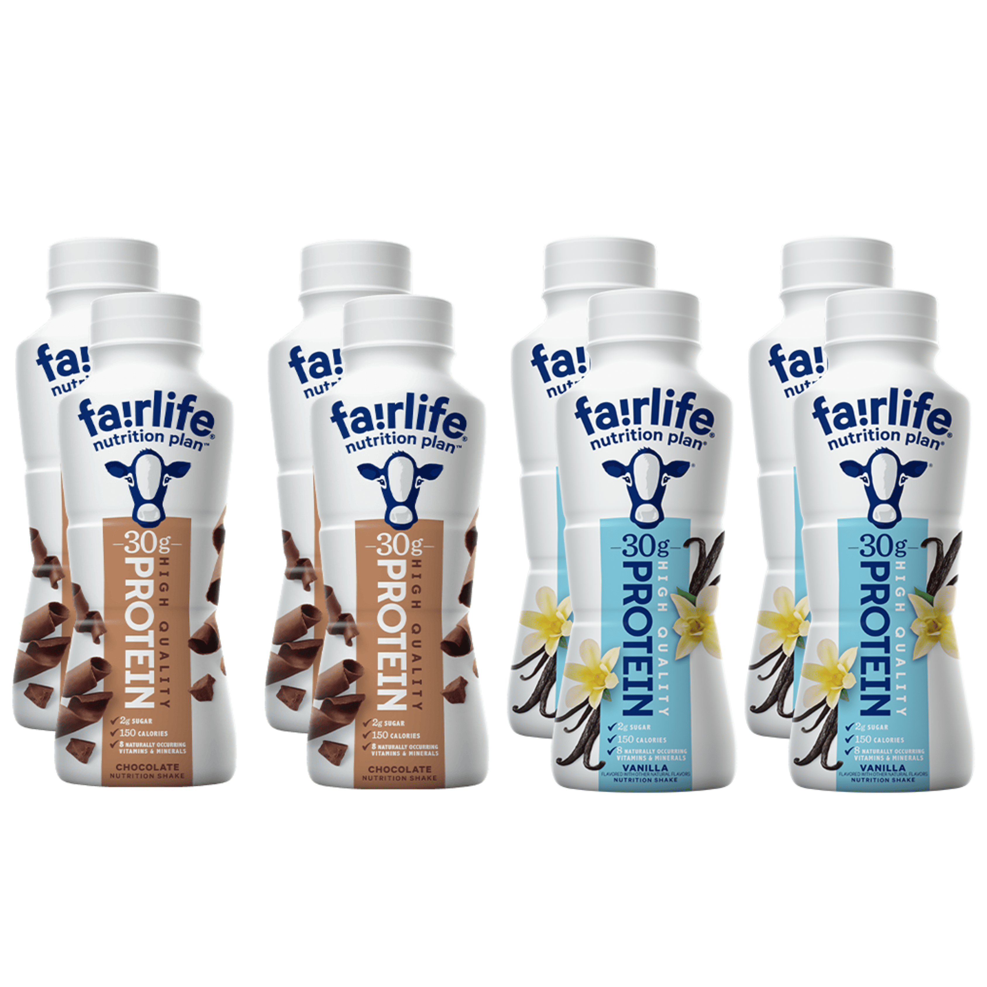 Fairlife Nutrition Plan 30g Protein Shake, Sampler Pack (11.5 fl. oz, 8 ...