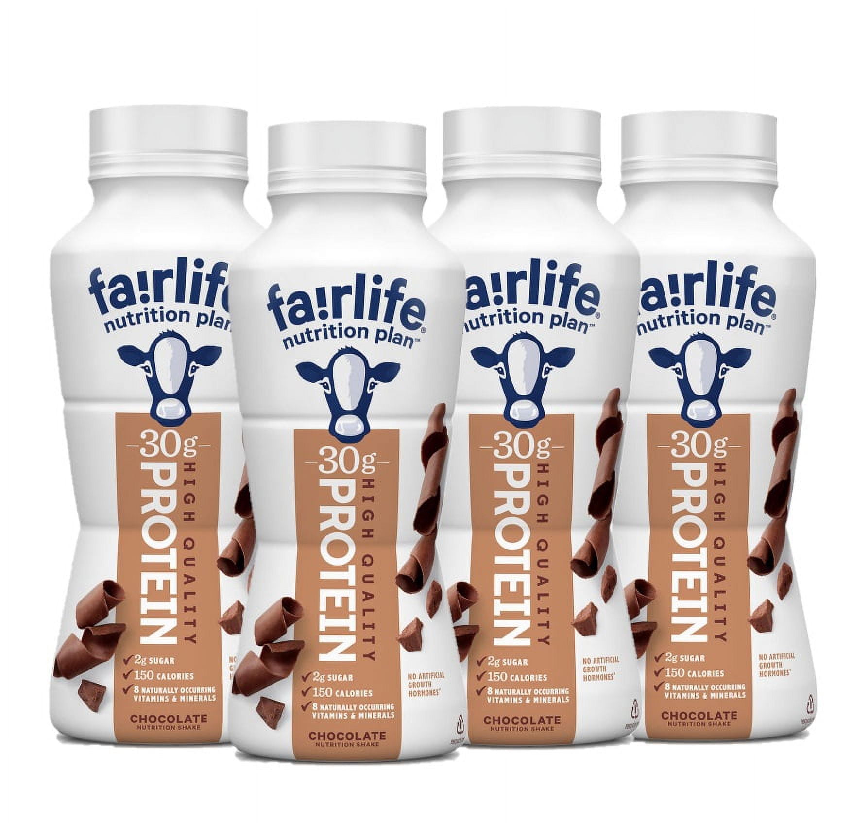 Fairlife Nutrition Plan Chocolate 4 Pack 11.5 fl oz Bottles - Walmart.com