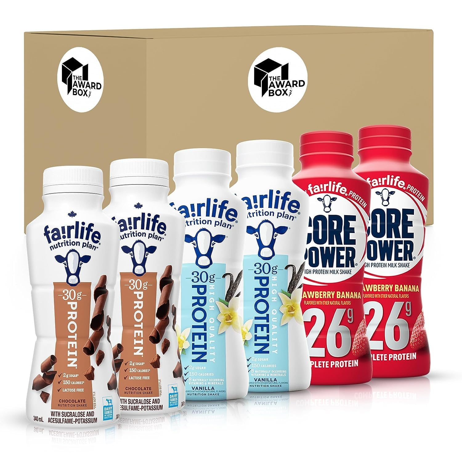 Fairlife Protein Shakes Chocolate Vanilla Strawberry Banana Drink ...