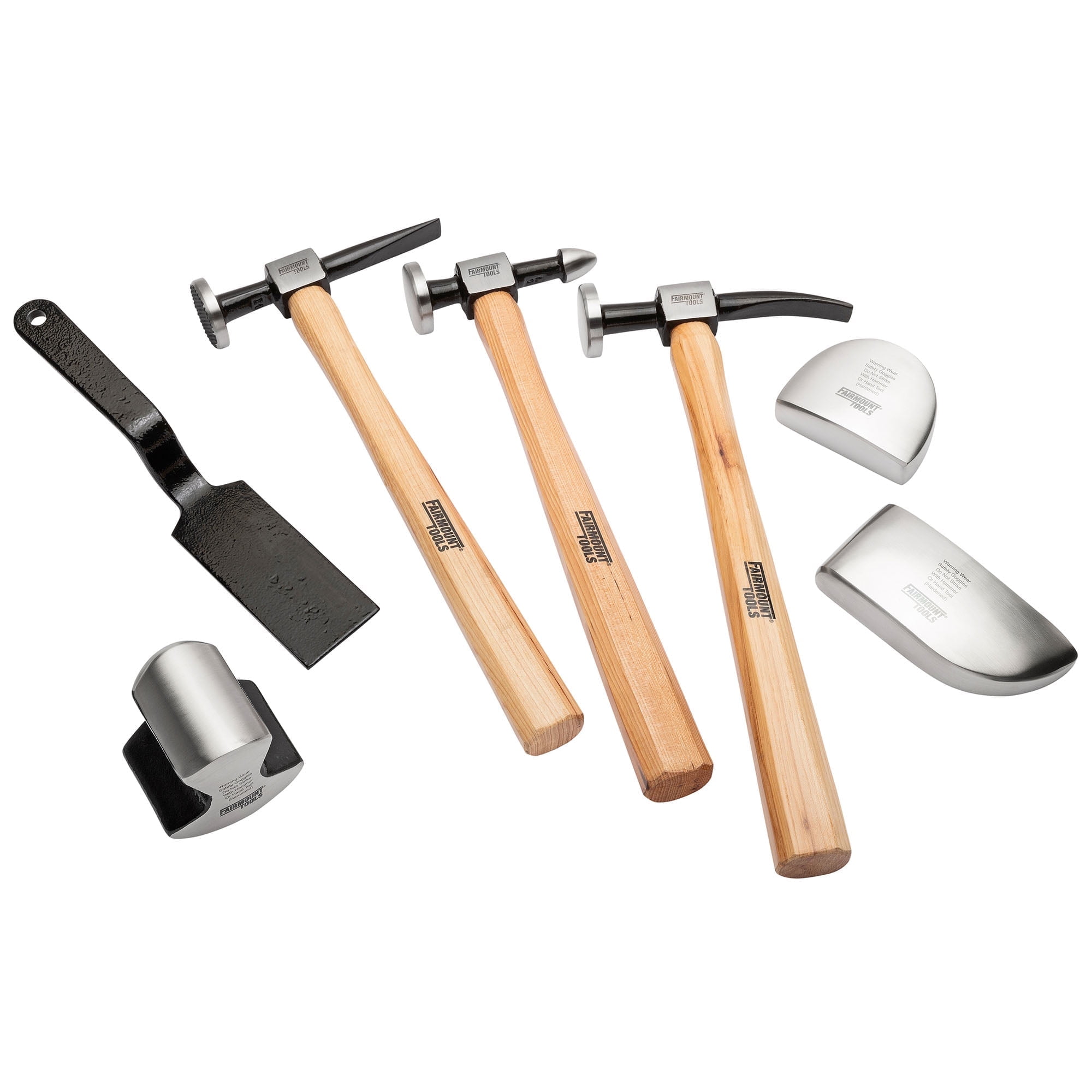 Fairmount Tools 69484 7-Piece Professional Auto Body Hammer and Dolly ...
