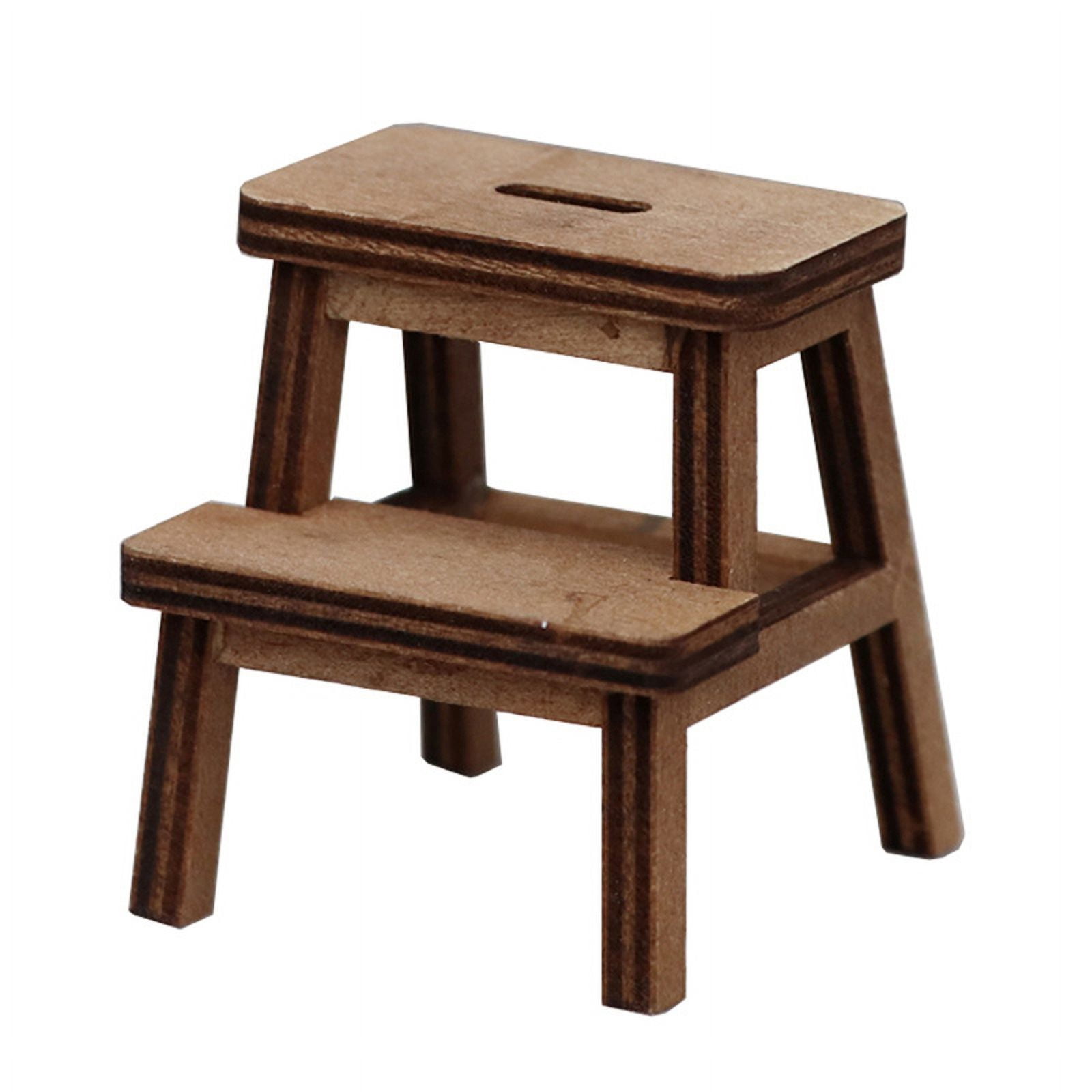 Fairnull 1:12 Dollhouse Mini Stool Exquisite Details Realistic ...