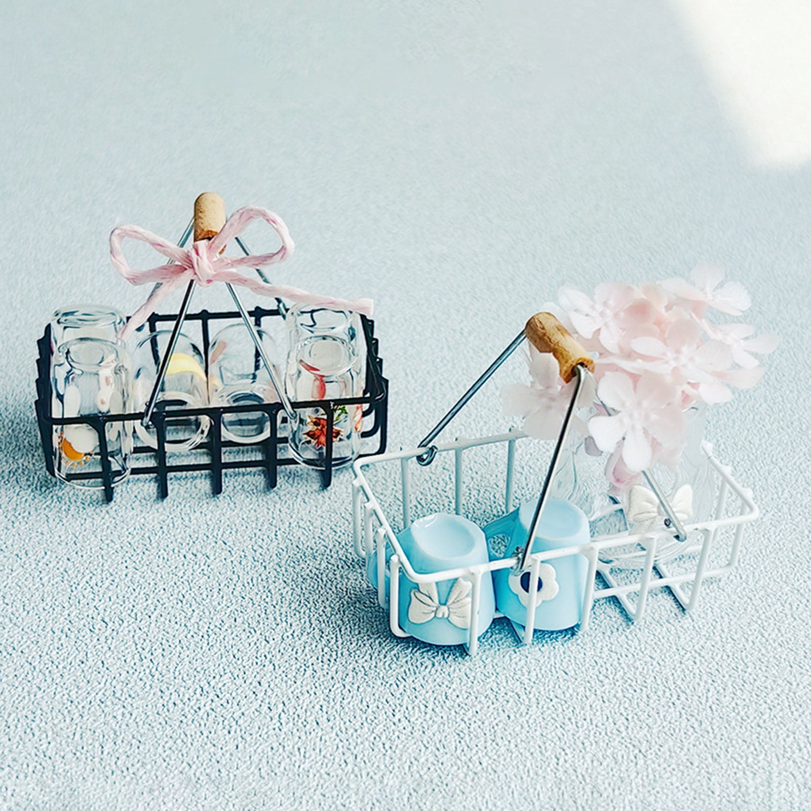 Fairnull 1/12 Scale Dollhouse Miniature Basket Realistic Looking Small ...