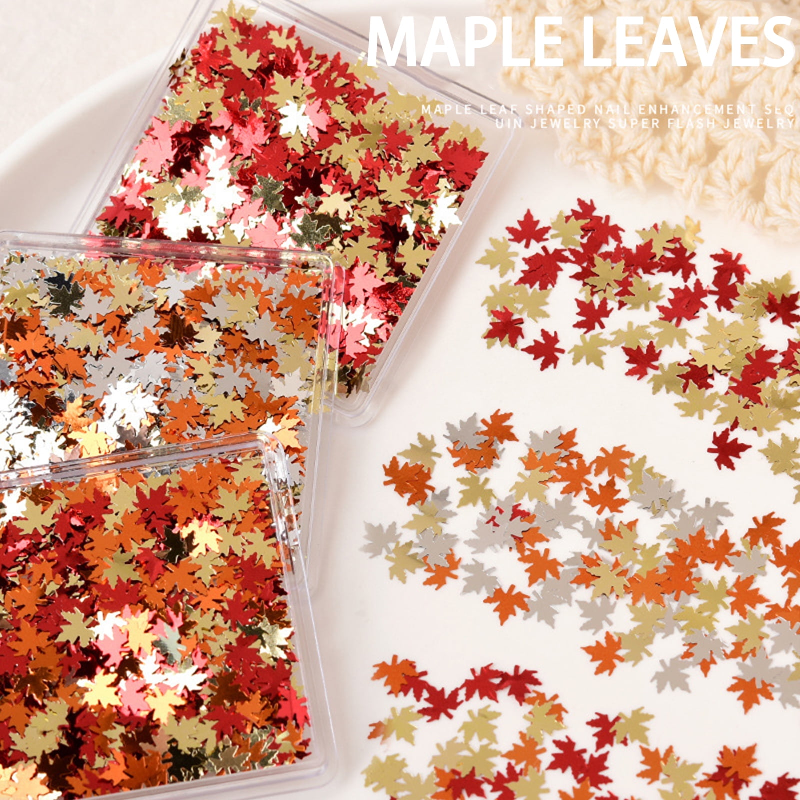 Fairnull 1 Box Nail Sequins Super Thin Mini Multi-colors Assorted ...