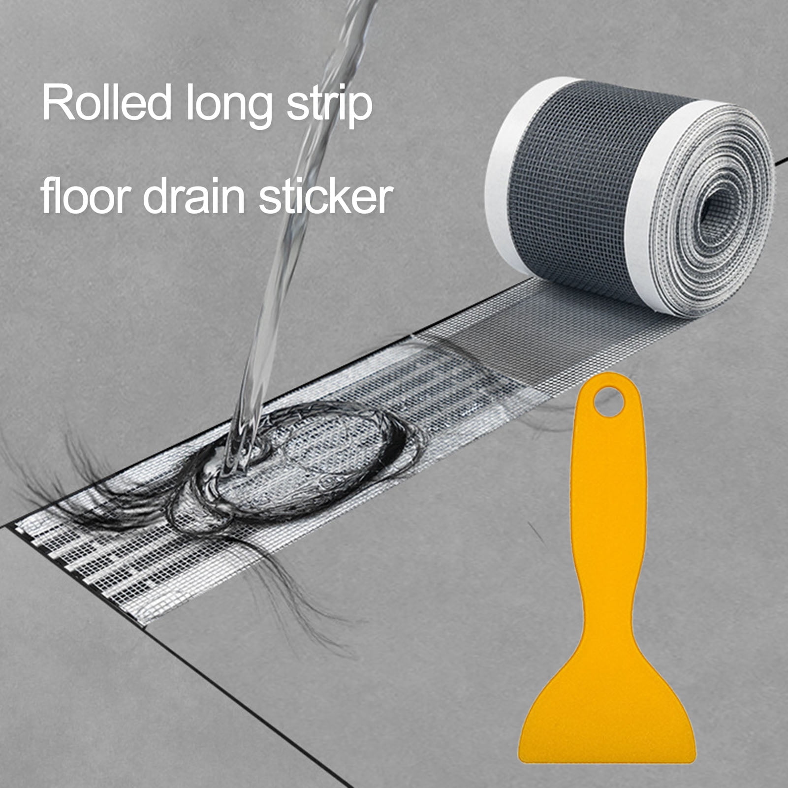 Fairnull 1 Roll Floor Drain Sticker Cuttable Tight Fit Effective ...