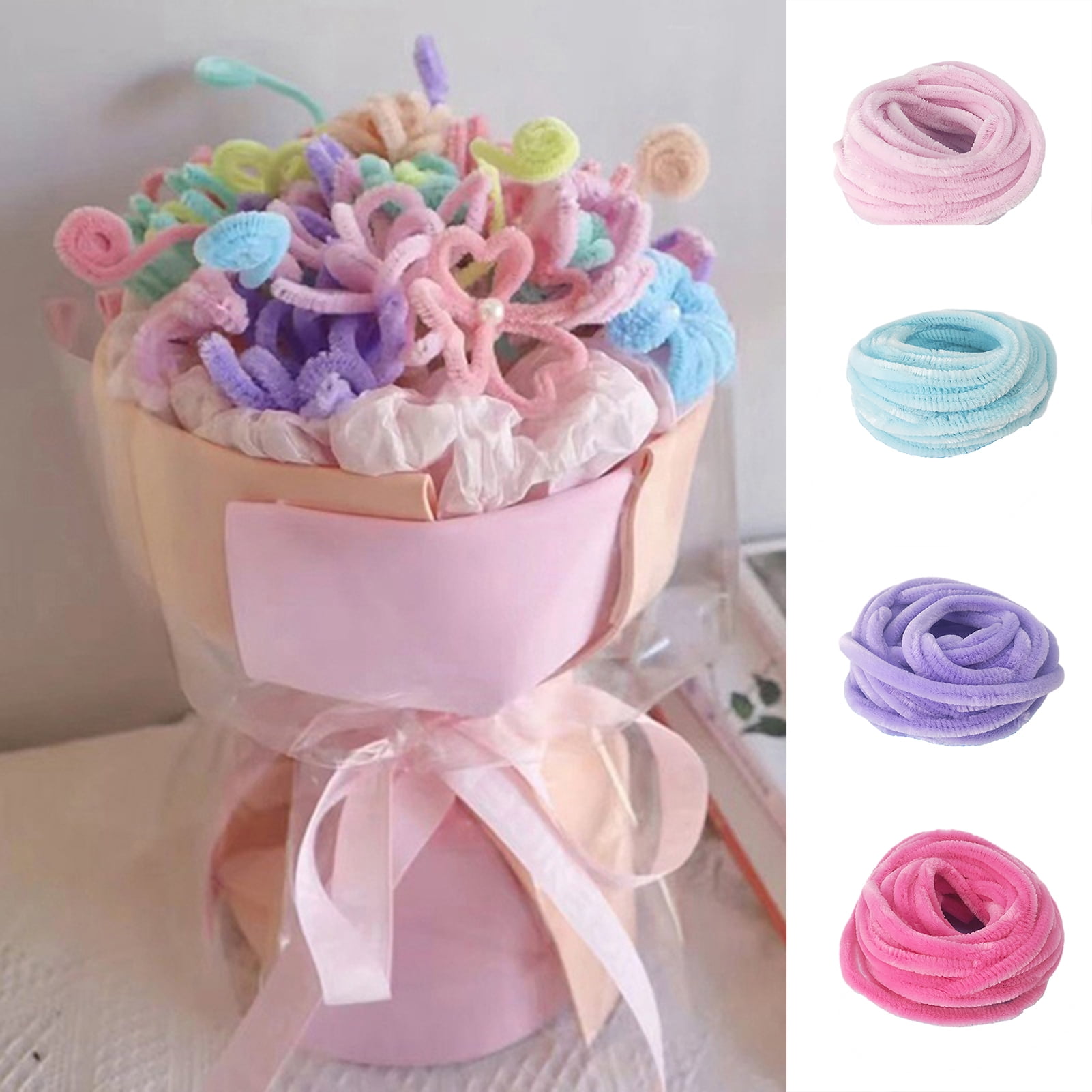Fairnull 1 Roll Twist Stick Soft Touch Super Dense Plush Handmade ...
