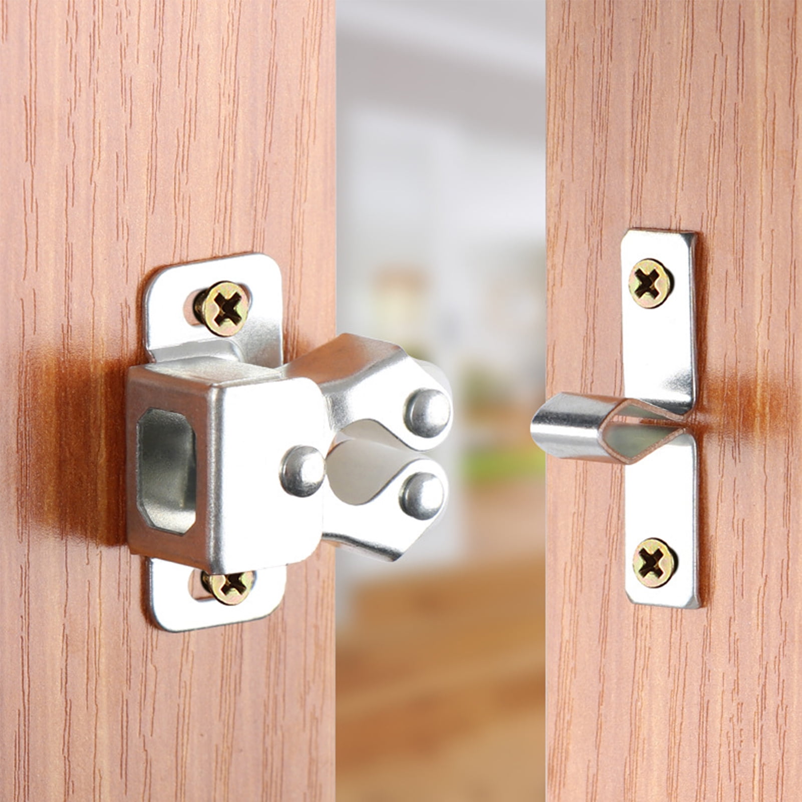 Fairnull 1 Set Cabinet Door Lock Built-in Spring Rustproof ...