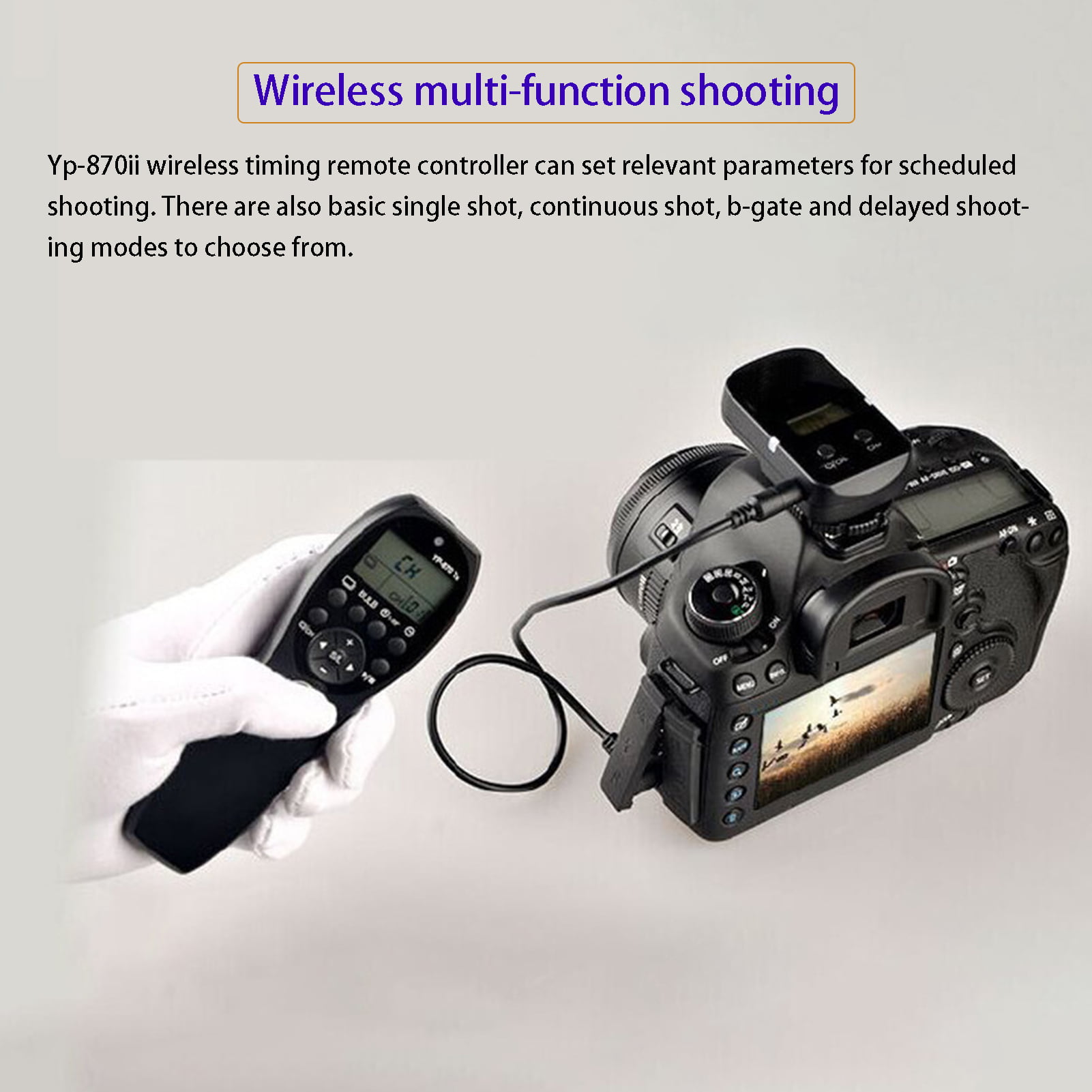 Fairnull 1 Set Camera Remote Control Double Screen Shortcut Button ...