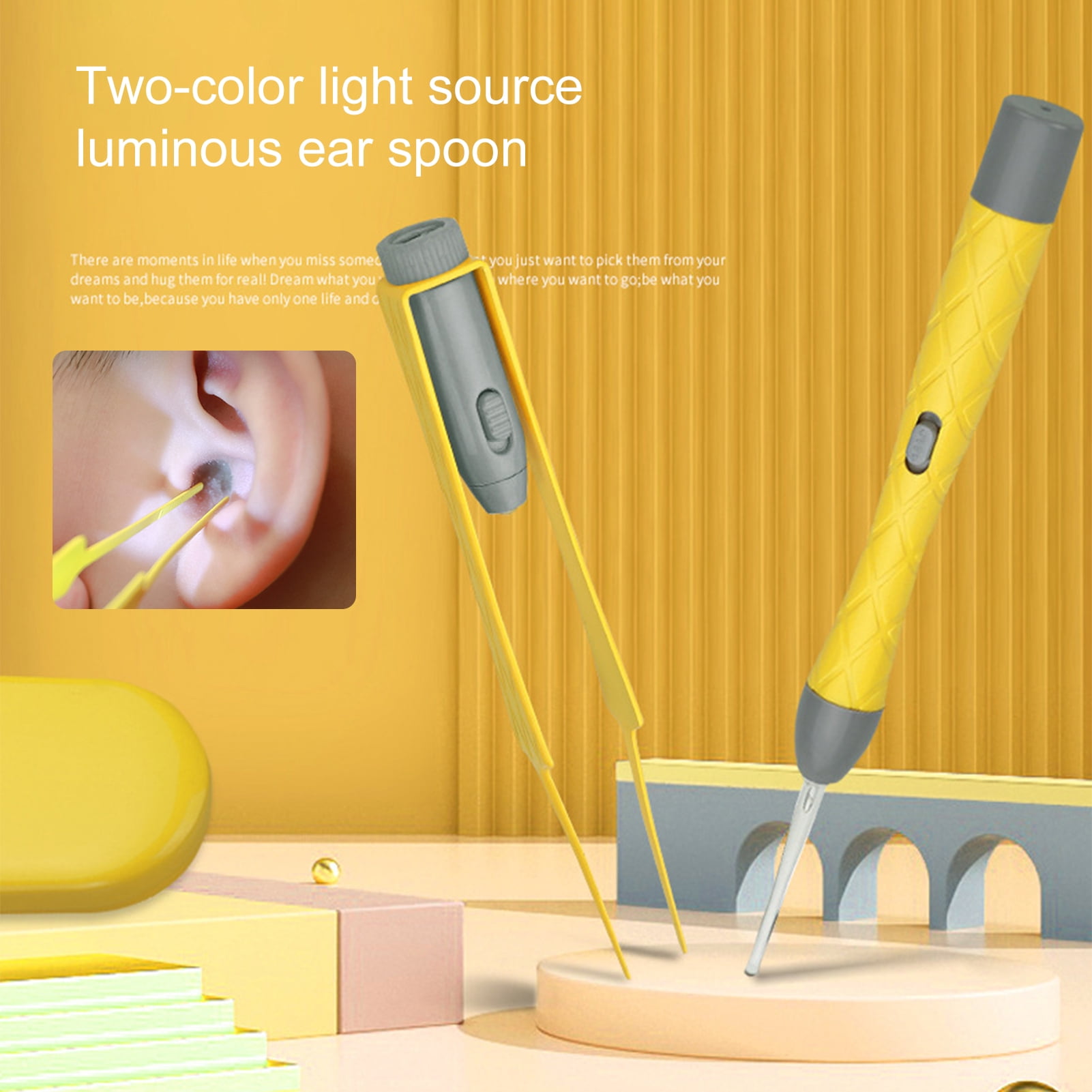 Fairnull 1 Set Ear Wax Remover Reusable Easy to Clean USB Charging ...