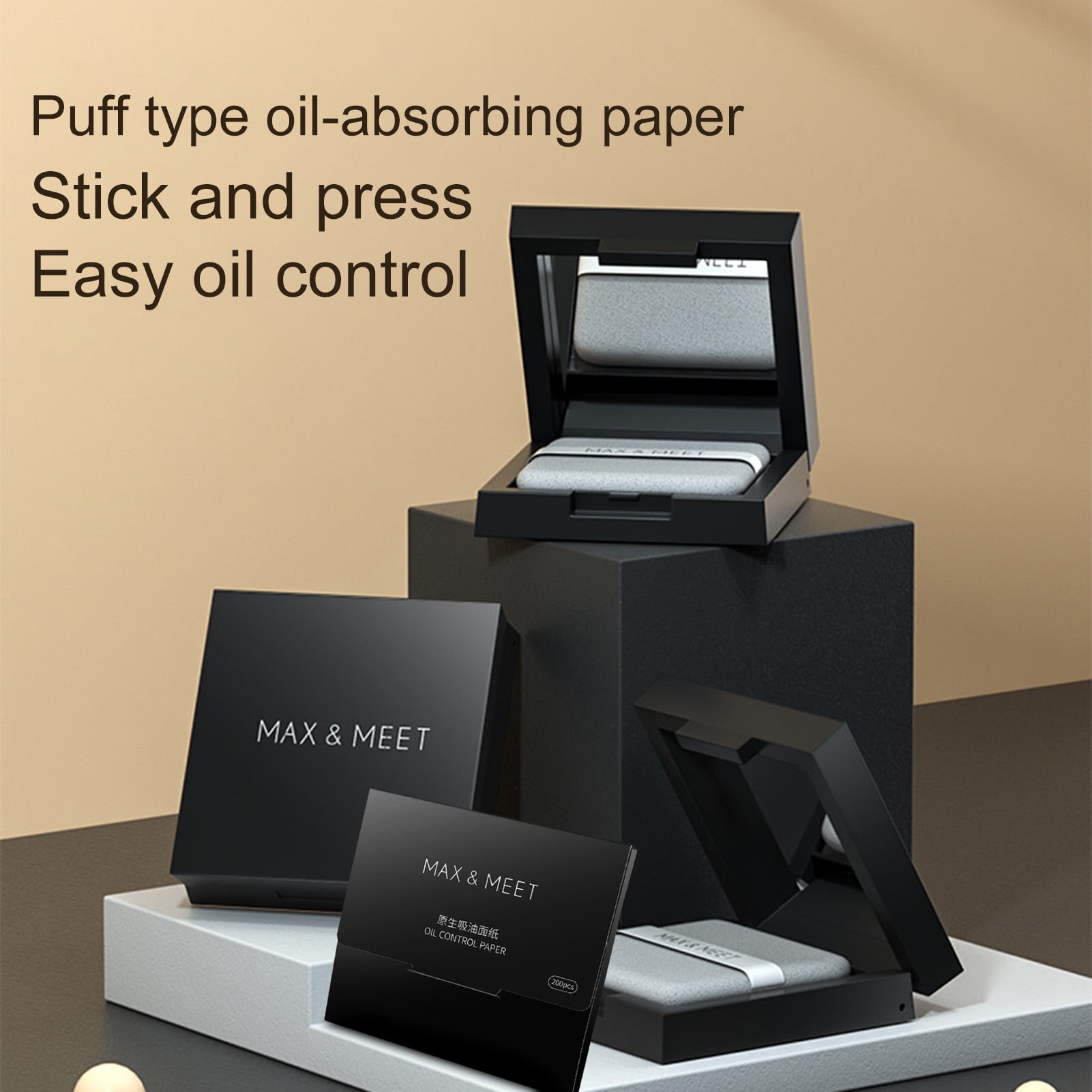 Fairnull 1 Set Face Blotting Paper Double-sided Soft with Mirror ...